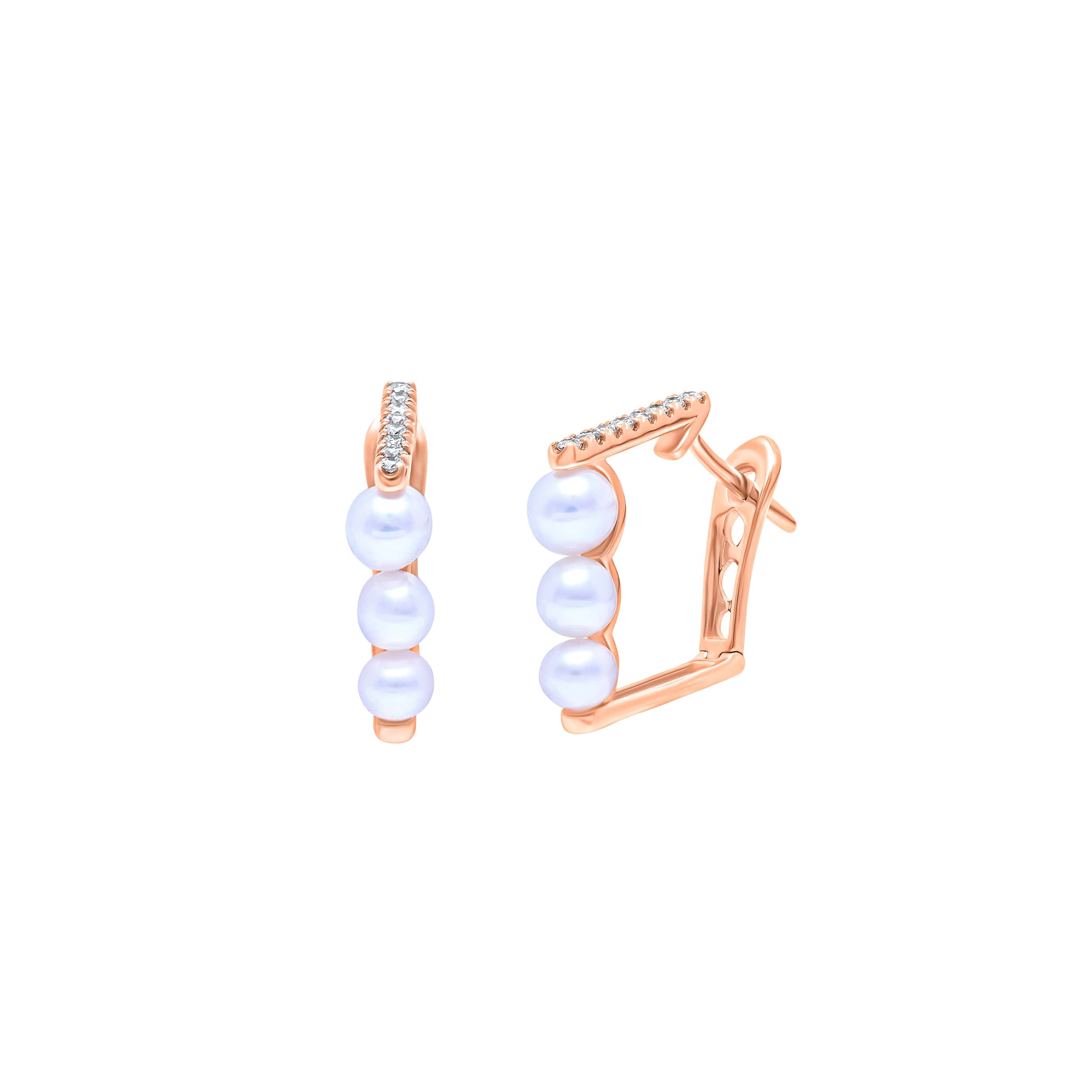 Elegant Charm 18K Diamond Earrings, embodying timeless refinement ...